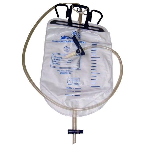 Bolsa Coletora de Urina Sistema Fechado 2L Advantive - Maconequi Bolsa Coletora de Urina Sistema Fechado 2L Advantive - Maconequi