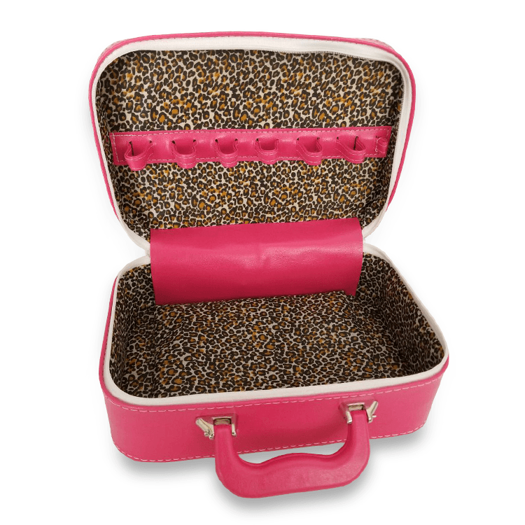 Maleta Rosa com Zíper LKL - Maconequi