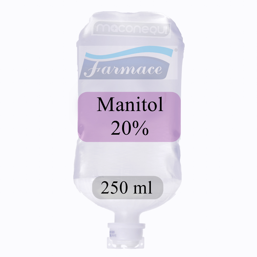 Manitol 20% 250ml Farmace - Maconequi