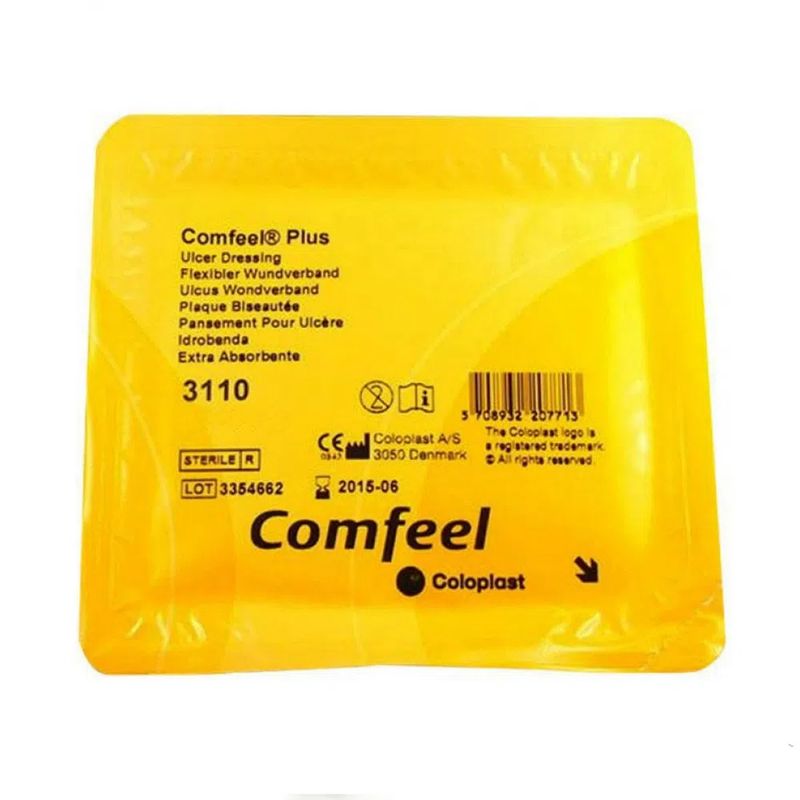 Curativo Hidrocolóide 10x10cm Comfeel Plus Transparente Coloplast 33533 ...